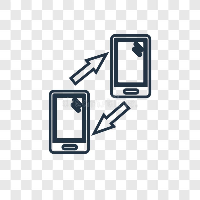 Synchronization Linear Icon. Modern Outline Synchronization Logo Stock ...