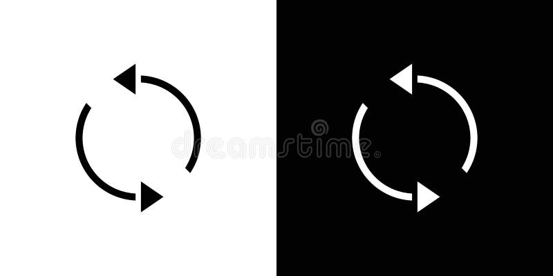 Synchronization Icon Art Design Illustration Stock Vector ...