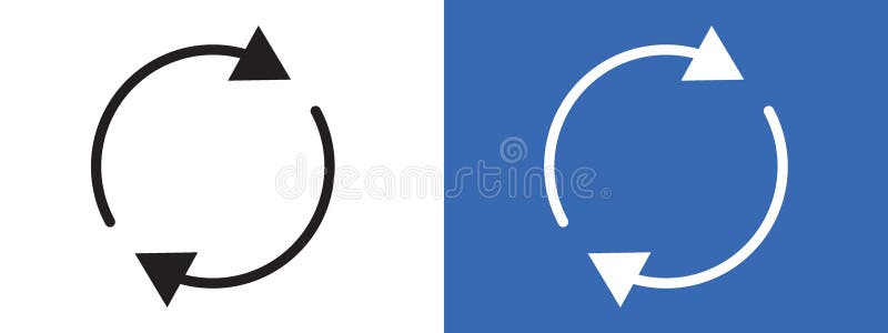 Synchronization Icon Logo Sign Set Vector Outline Stock Vector ...