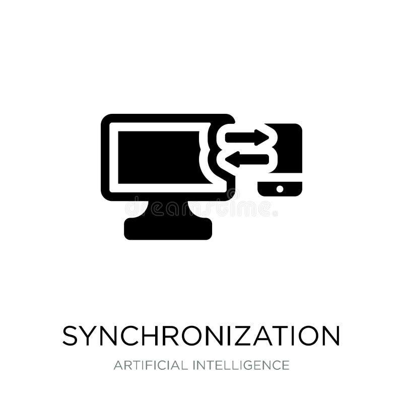 Synchronization Icon. Trendy Flat Vector Synchronization Icon On Stock ...