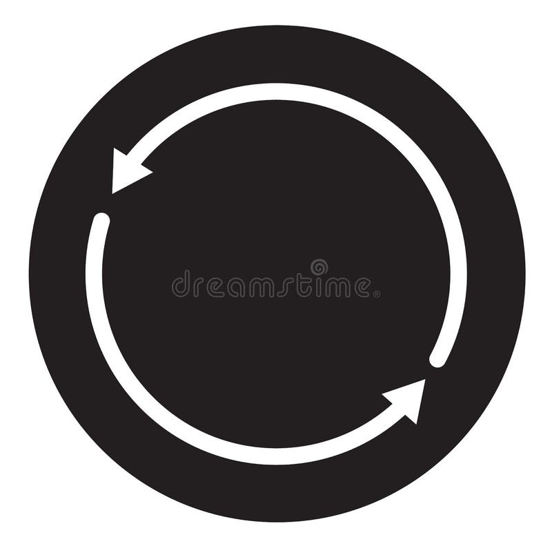 Synchronization Icon on White Background. Stock Illustration ...