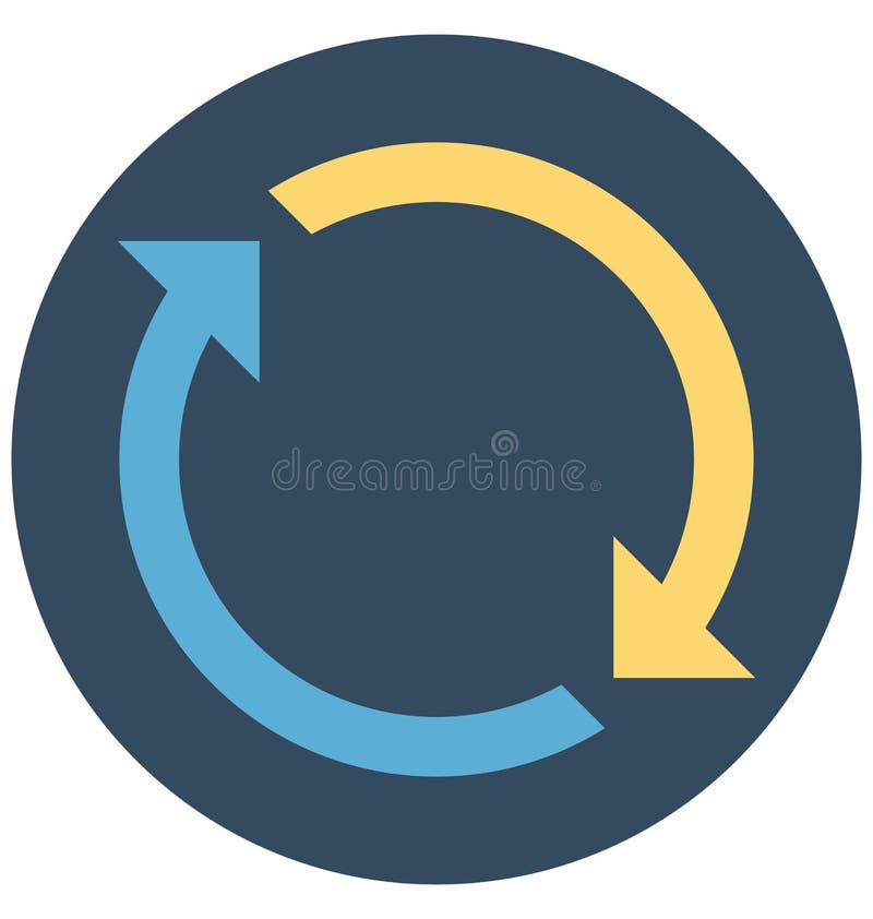 Synchronization, Sync, Isolated Vector Icons that Can Be Easily ...