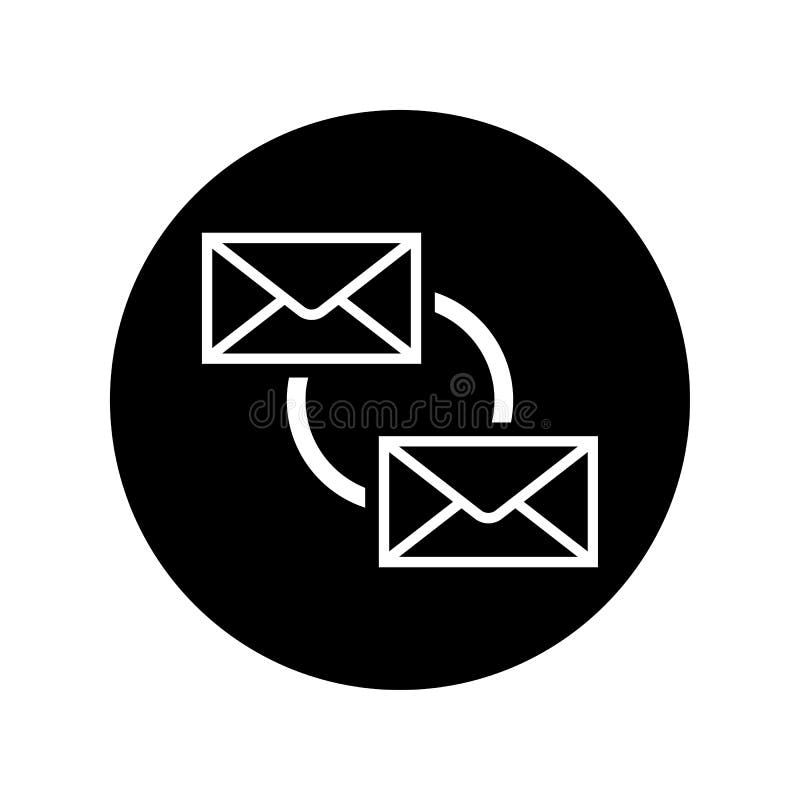 Email Icon Isolated on White Background Stock Vector - Illustration of ...