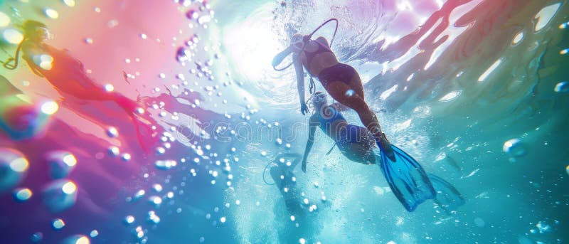 Synchronized Diving Performance of Female Athletes in Australia Stock ...