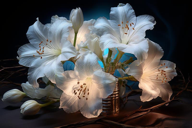 Synchronized Light Shows - Generative AI Stock Illustration ...