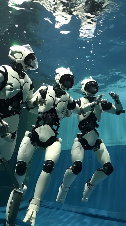 A Synchronized Robot Swim Team Performing Intricate Routines in the ...