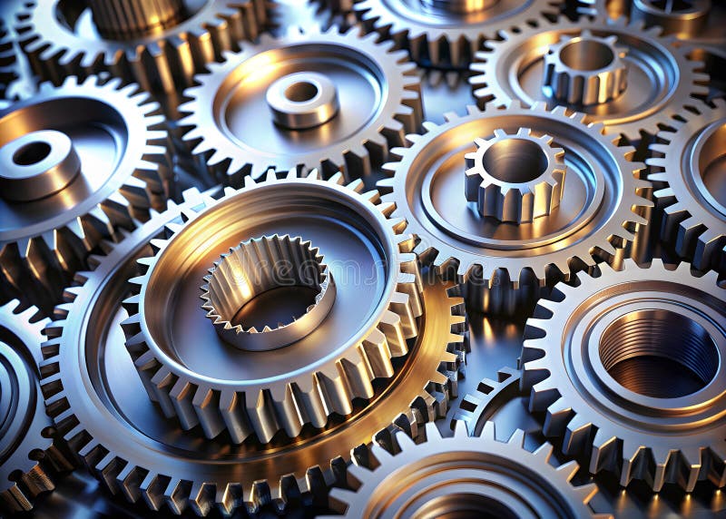 Synchronized Success How Interlocking Gears Drive Team Synergy Stock ...