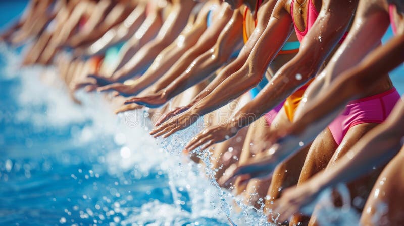 Perfect Alignment Olympic Sport Coordination Display Stock ...