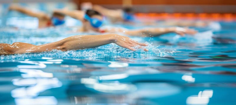 Synchronized Swimmers Hands in Perfect Alignment, Showcasing ...