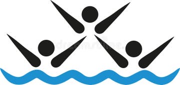 Synchronized Swimming Team Icon Stock Vector - Illustration of ...
