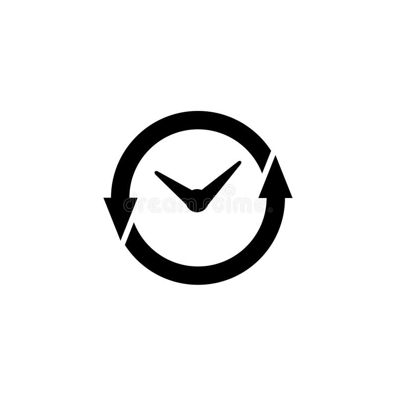 Synchronized Time Cycle Icon Representing Efficient Management and ...