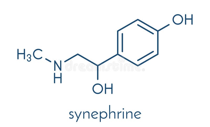 Synephrine Molecule, Molecular Structures, Phenethylamine Alkaloid, 3d ...