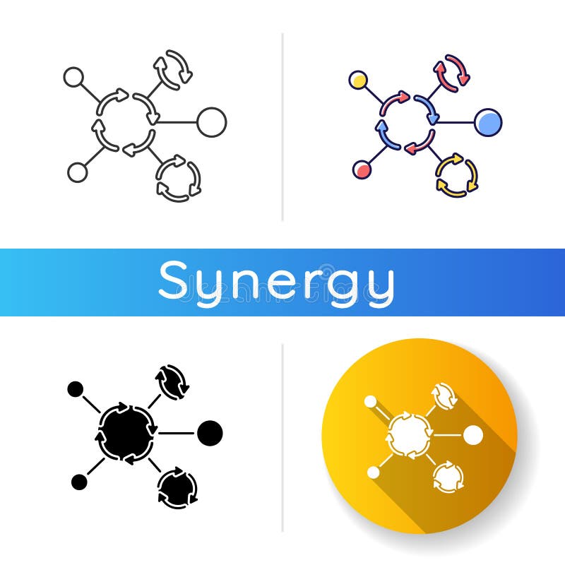 Synergetic Teamwork Stock Illustrations – 114 Synergetic Teamwork Stock ...