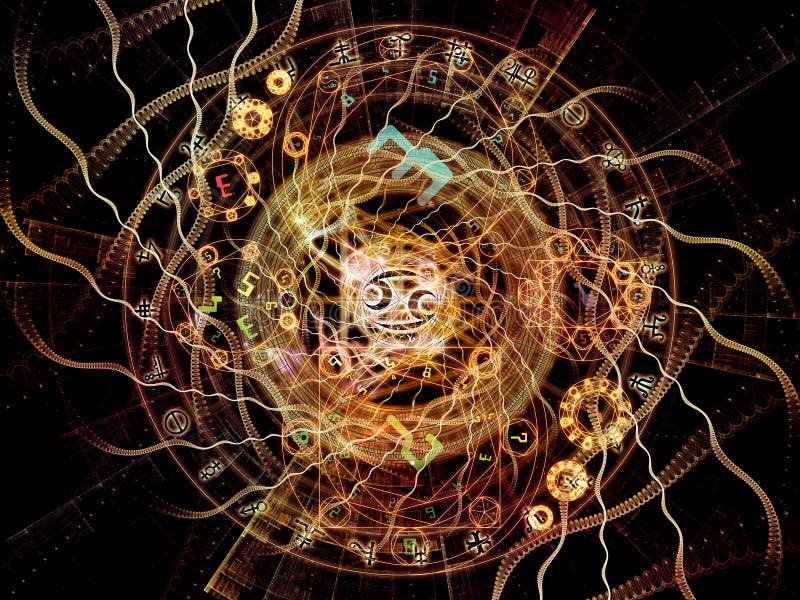 Synergien Der Symbolischen Bedeutung Stock Abbildung - Illustration von ...