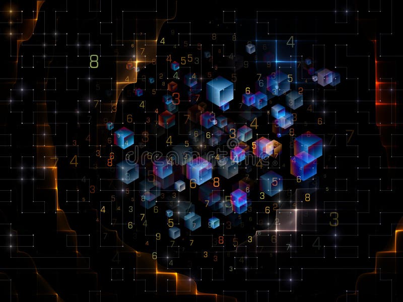 Synergien Der Mathe-Sichtbarmachung Stock Abbildung - Illustration von ...