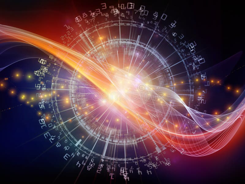 Synergies of Digital World stock illustration. Illustration of ...