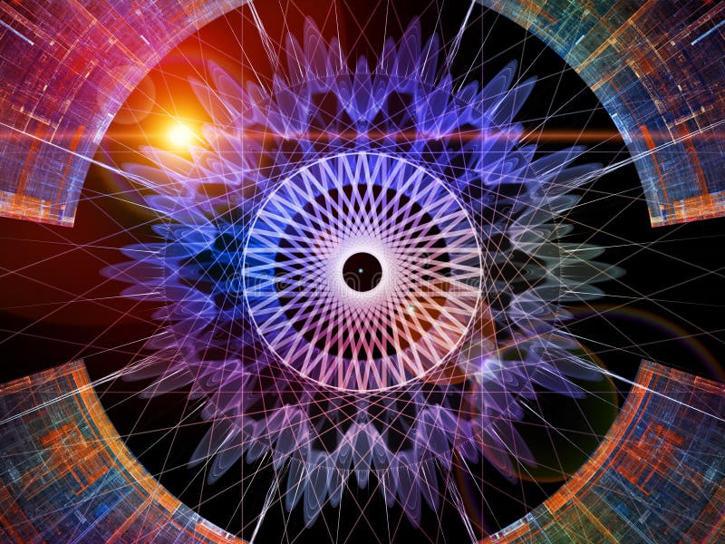 Synergies of the Virtual Space Stock Illustration - Illustration of ...