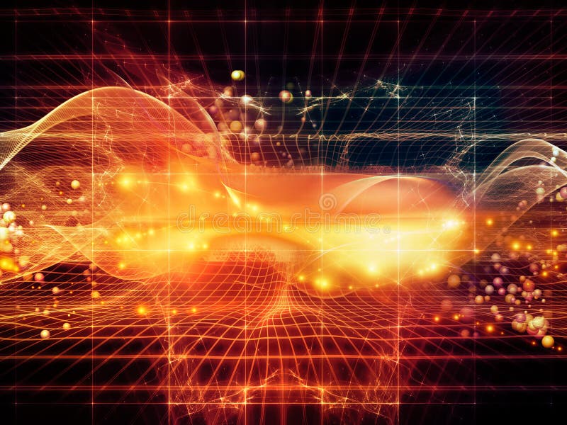 Synergies of Virtual World stock illustration. Illustration of glare ...