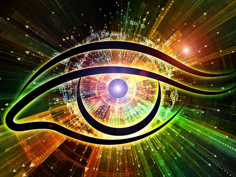 Synergies of Visual Information Stock Illustration - Illustration of ...