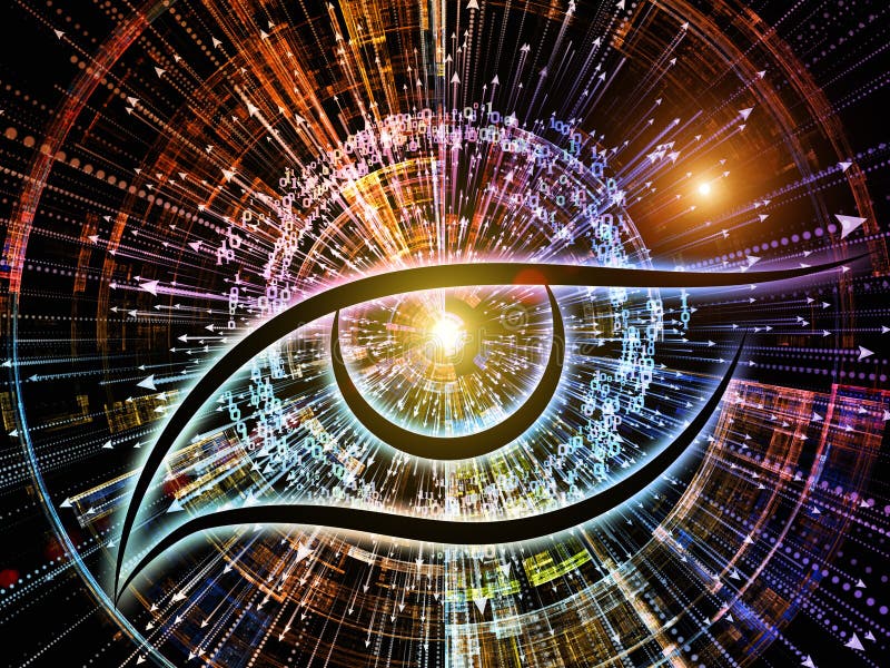 Synergies of Visual Information Stock Illustration - Illustration of ...