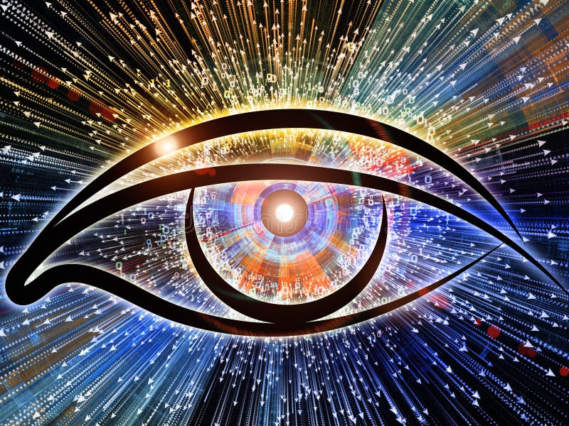 Synergies of Visual Information Stock Illustration - Illustration of ...