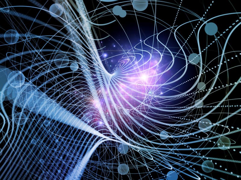 Synergies of Wave Particle stock illustration. Illustration of concept ...