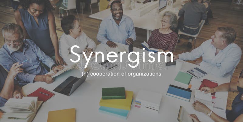 Synergism Team People Graphic Concept Stock Image - Image of ...