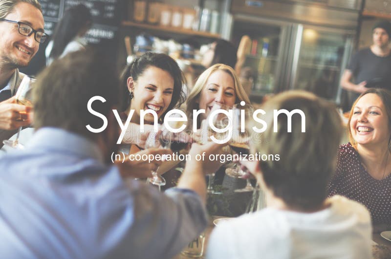Synergism Team People Graphic Concept Stock Photo - Image of ...