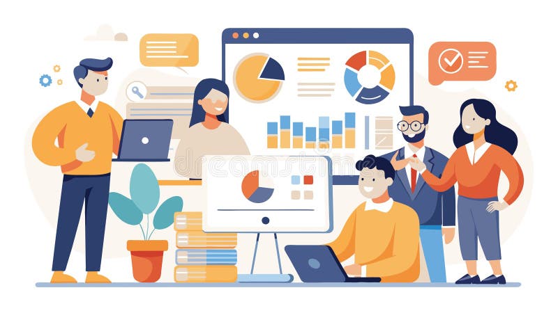 A Powerful Partnership for Business Success Stock Illustration ...