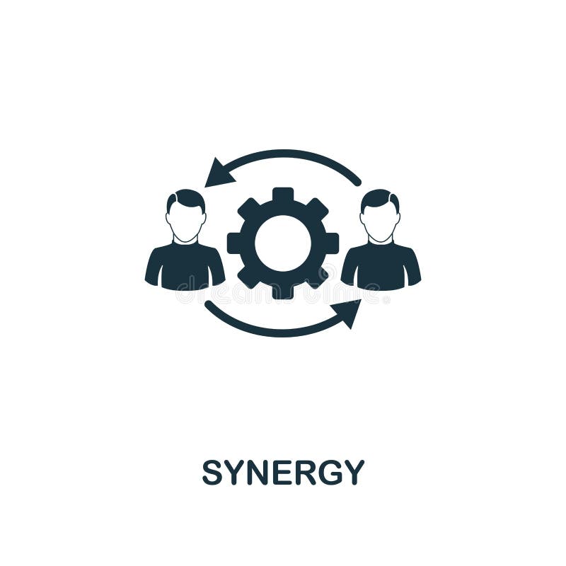 Synergy Black Icon, Vector Sign On Isolated Background. Synergy Concept ... Synergy Black Icon, Vector Sign On Isolated Background. Synergy Concept ...