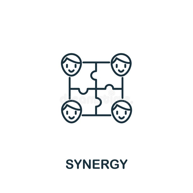 Synergy Icon from Teamwork Collection. Simple Line Element Synergy ...