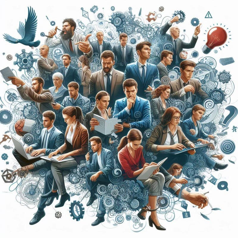 Synergy in Motion: Collaborative Dynamics in the Modern Workplace Stock ...