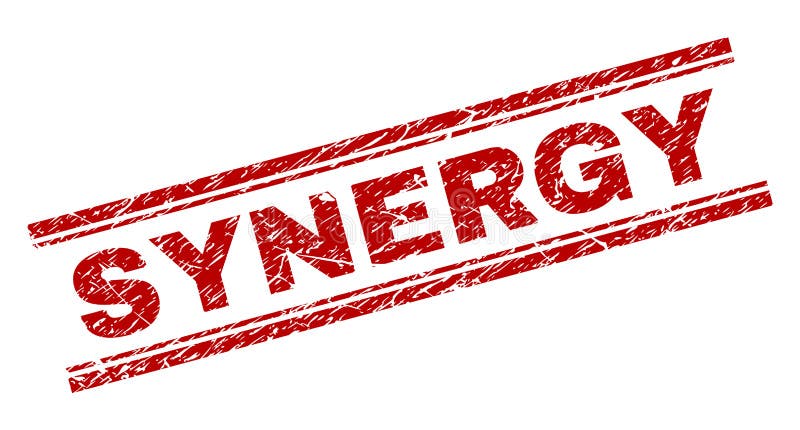 Grunge Textured SYNERGY Stamp Seal Stock Vector - Illustration of lines ...