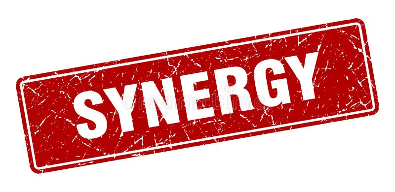 Synergy Sign. Synergy Circular Band Label. Synergy Sticker Stock Vector ...