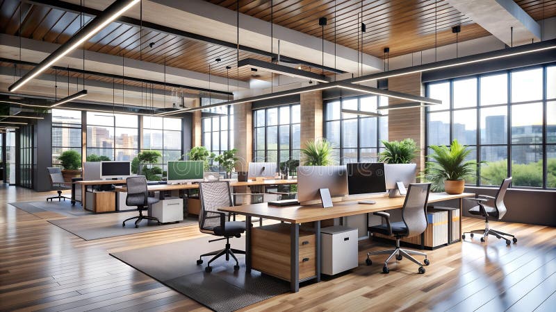 The Synergy of Space: a Modern Office Design Embracing Open Floor Plans ...
