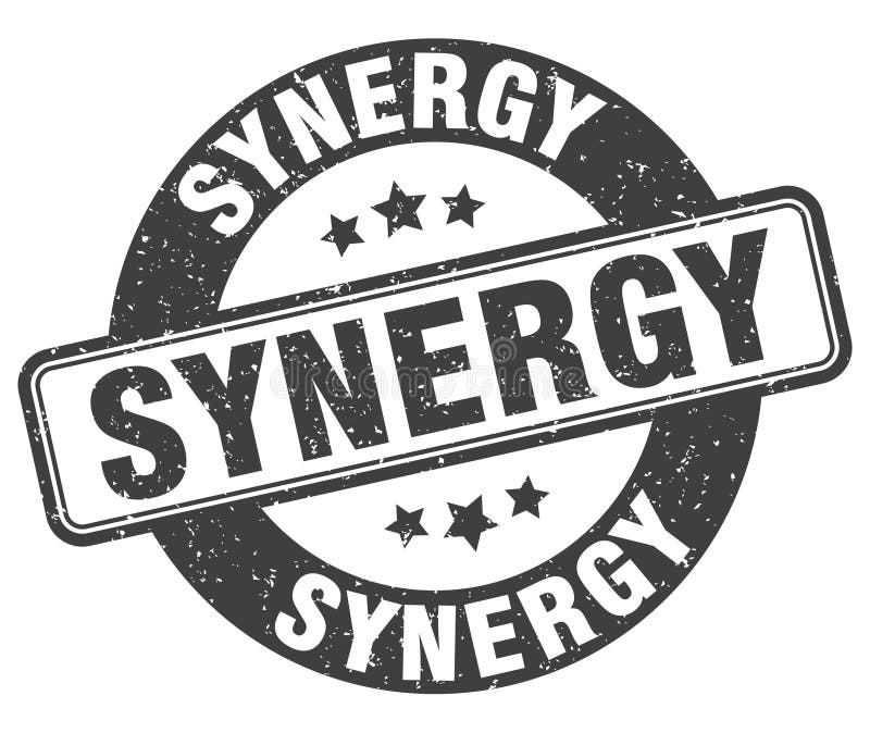 Synergy Stamp. Synergy Label. Round Grunge Sign Stock Vector ...