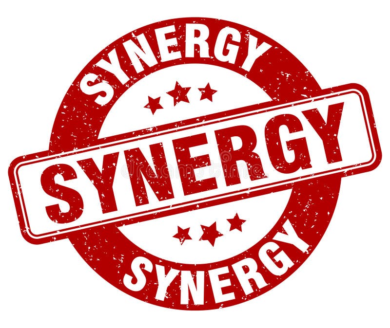 Synergy Stamp. Synergy Label. Round Grunge Sign Stock Vector ...