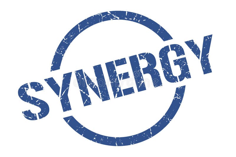 Synergy stamp stock vector. Illustration of circle, background - 136944740