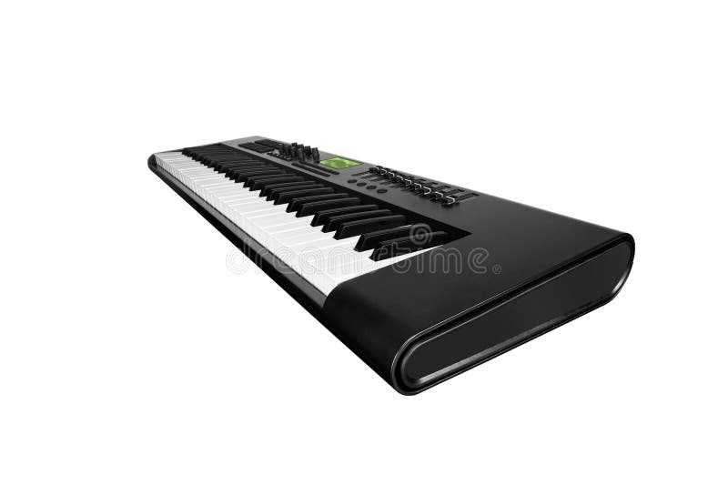 Synth keyboard stock photo. Image of black, melody, ivory - 65652114
