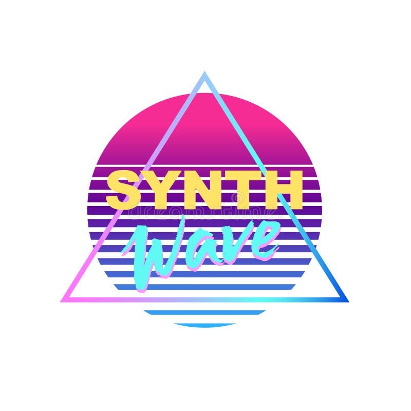 Synth Wave Icon stock illustration. Illustration of clipart - 207985860