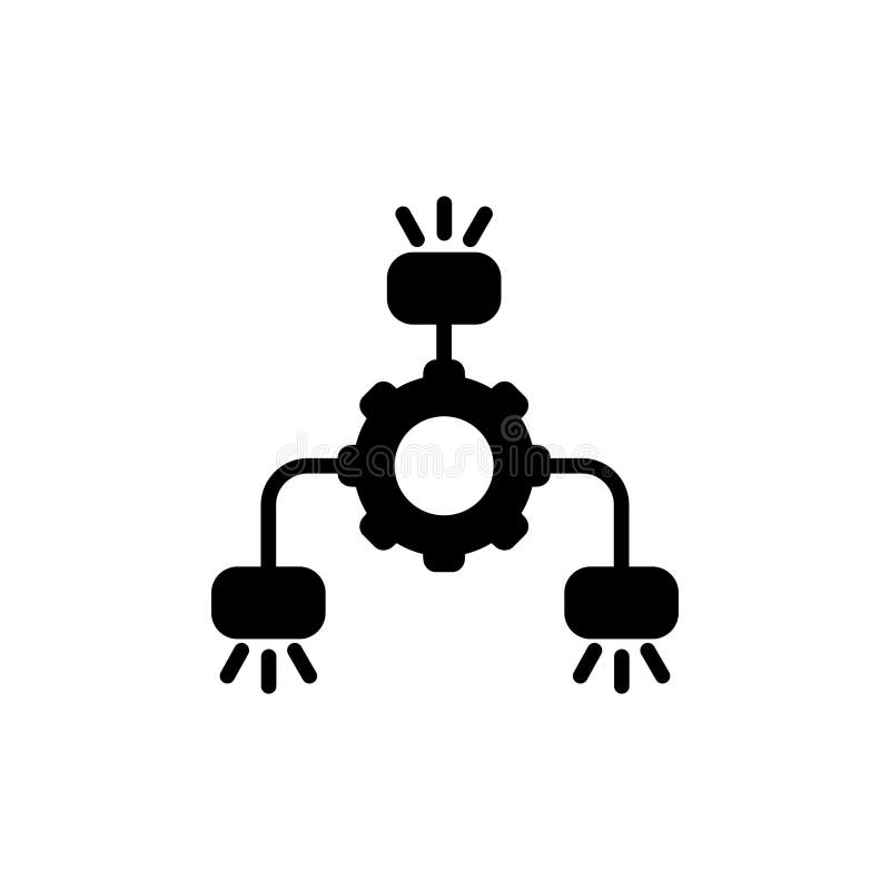 Synthesis of Ideas Icon Set. Synthesis Ideas Background Vector Symbol ...