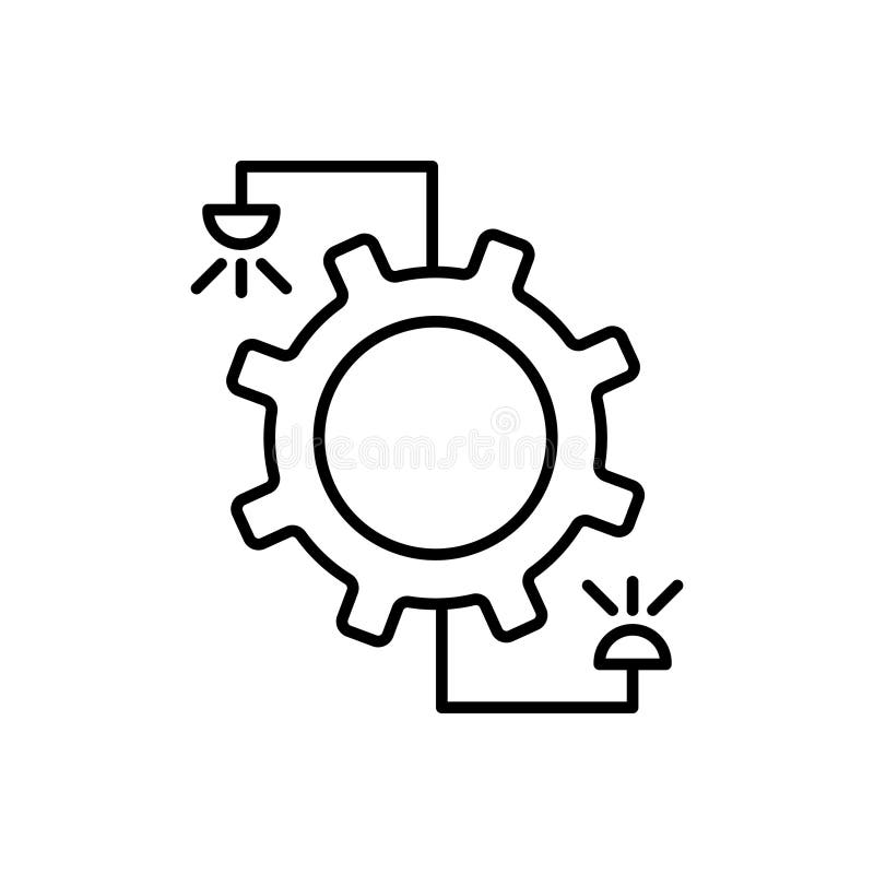 Synthesis of ideas icon stock vector. Illustration of graphic - 338288340
