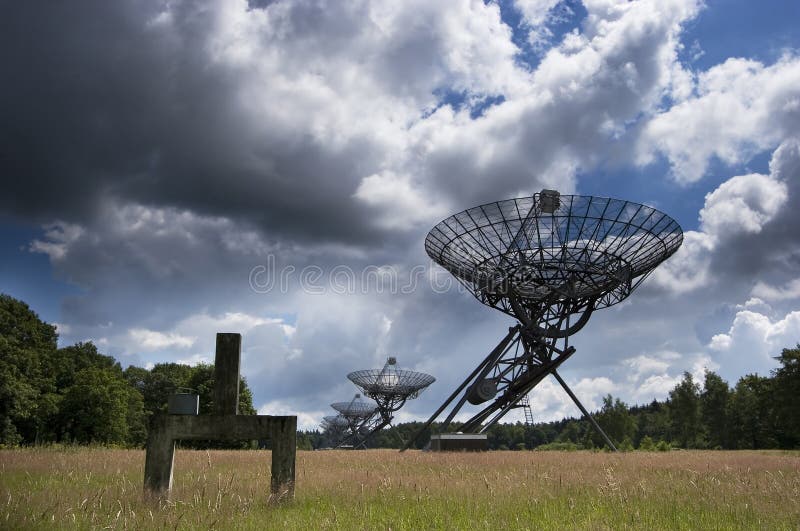 Giant Radio Telescope RT-64 Stock Image - Image of observatory, forest ...