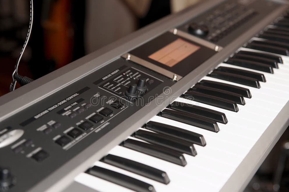 Synthesizer stock photo. Image of table, music, focus - 17496556