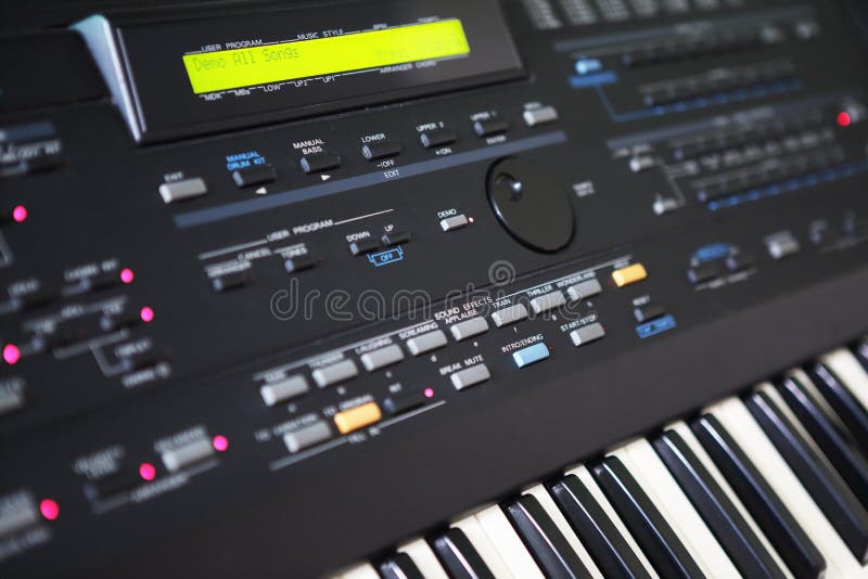 Music synthesizer stock photo. Image of generator, studio - 38149238