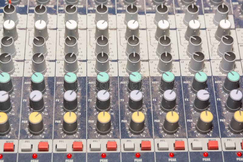 Synthesizer. DJ Control Panel. Management of Music Stock Photo - Image ...