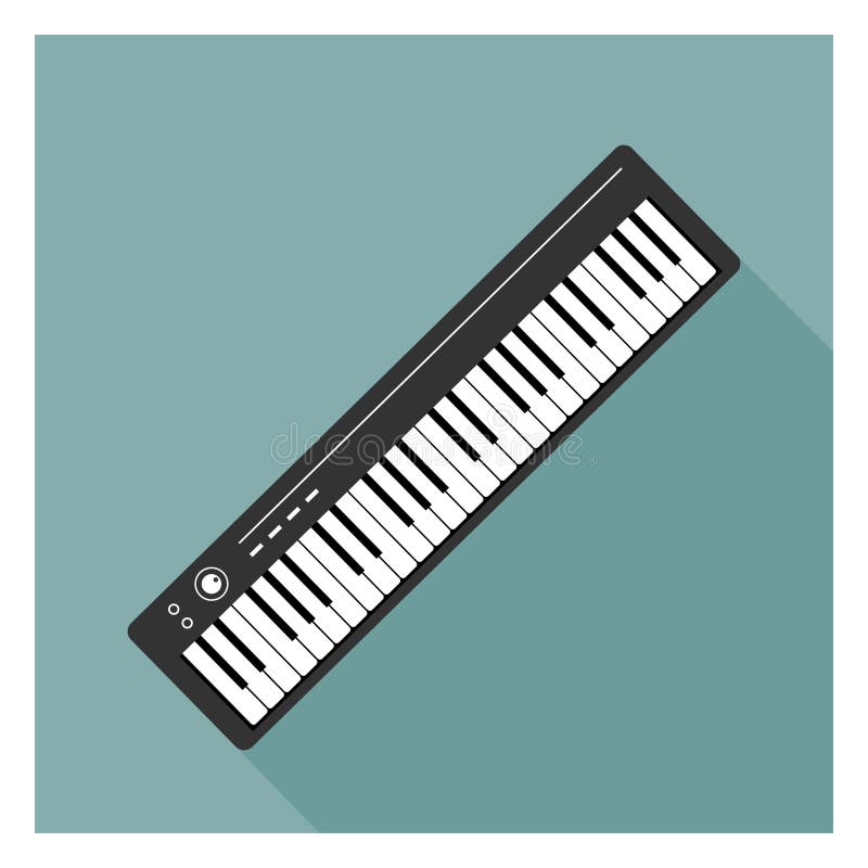 Synthesizer icon stock vector. Illustration of keys, musical - 58186679