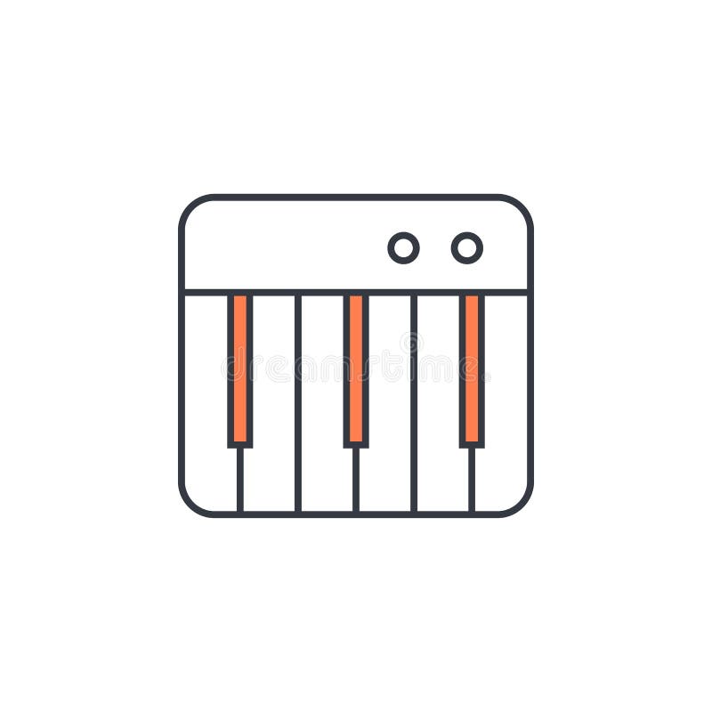 Synthesizer Key Icon. Element of Web Icon with One Color for Mobile ...