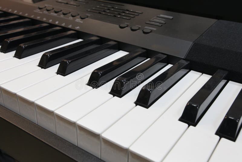 Synthesizer Keys stock image. Image of notes, closeup - 11744105