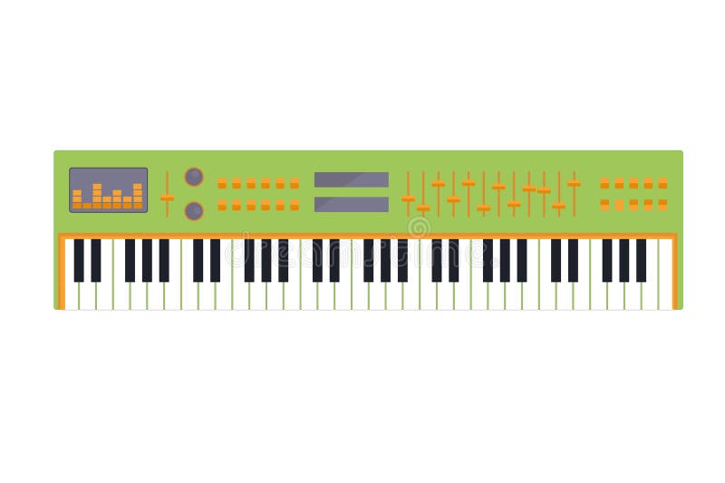 Electronic Musical Keyboard Synth Stock Illustrations – 727 Electronic ...